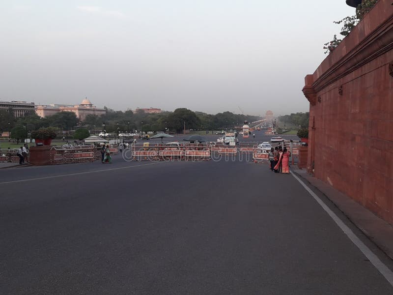 Delhi rajpath, India stock image. Image of india, waterway - 176396761