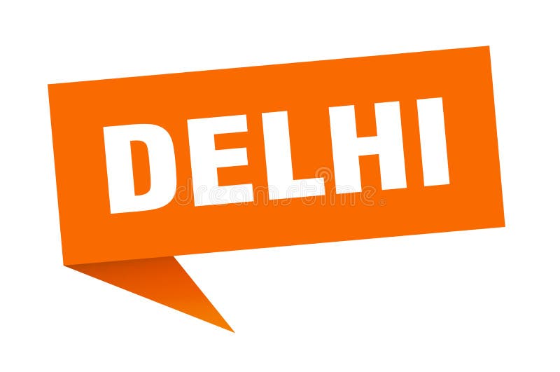 Delhi Sticker. Delhi Signpost Pointer Sign Stock Vector - Illustration ...