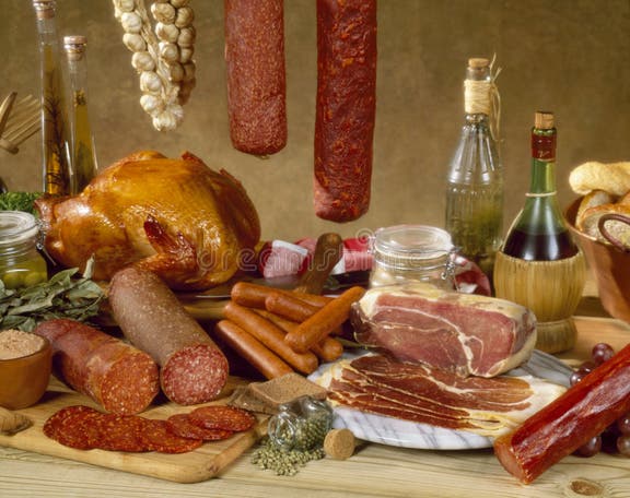 Deli Cold Cuts Composition stock photo. Image of meat - 11487222