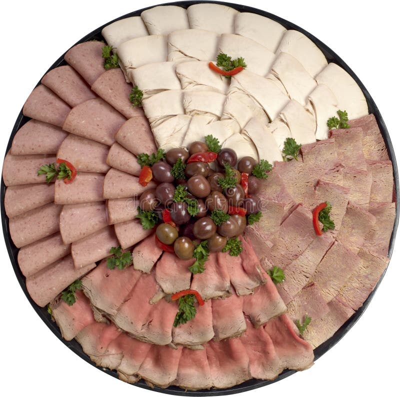Deli platter stock photo. Image of dinner, dish, meat - 14650818