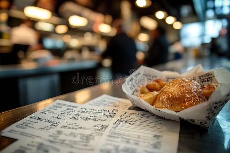 A Deli Ticket on a Counter, Nostalgic and Functional, Everyday Scene ...