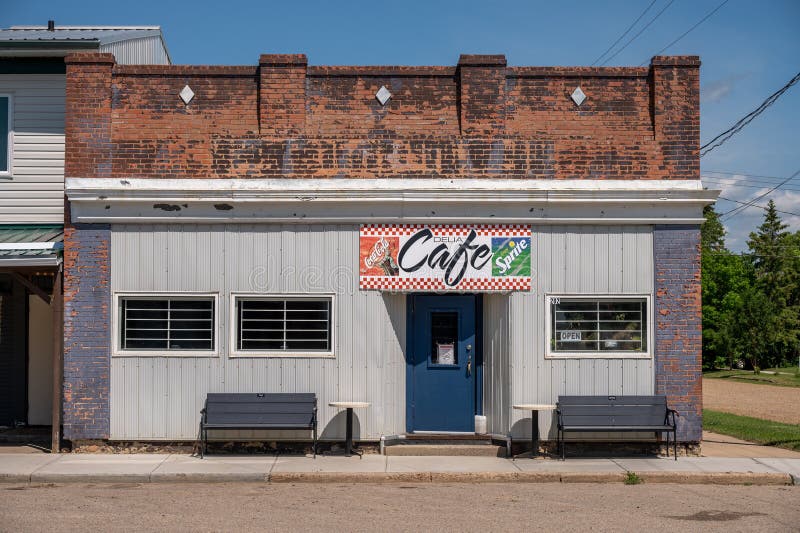 Delia Cafe in the Small Town of Delia Editorial Photography - Image of ...