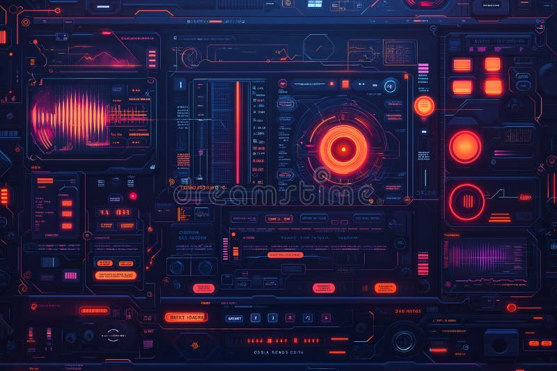 Anti-Design Chaos UI stock illustration. Illustration of placements ...