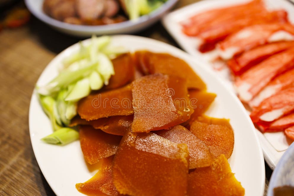 The Delicacy of Mullet Roe stock image. Image of white - 308277695