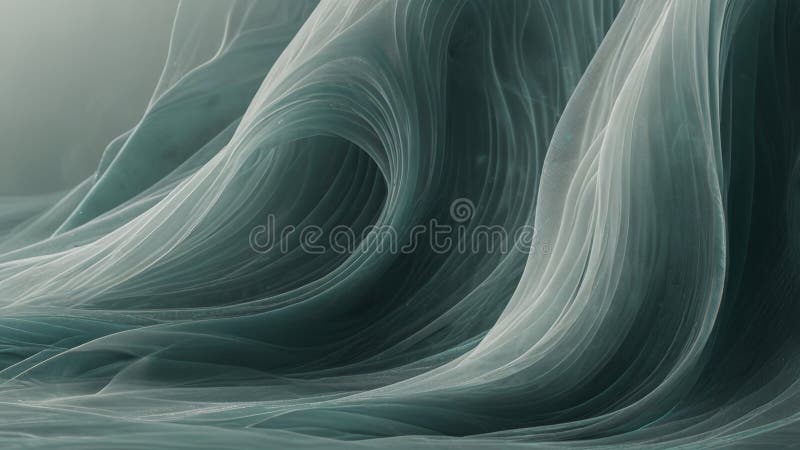 Aqua Mist Wave-like Fiber Background in Soft Flowing Motion Stock Photo ...