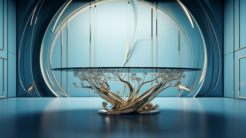 Delicate Abstract Simple Walls and Elegant, Comfortable Tables ...