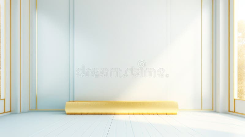 3D Simple Walls and Elegant, Comfortable Tables Interior Background ... 3D Simple Walls and Elegant, Comfortable Tables Interior Background ...