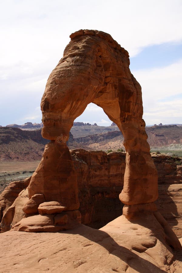 Delicate Arch stock image. Image of park, walking, scenery - 12982973