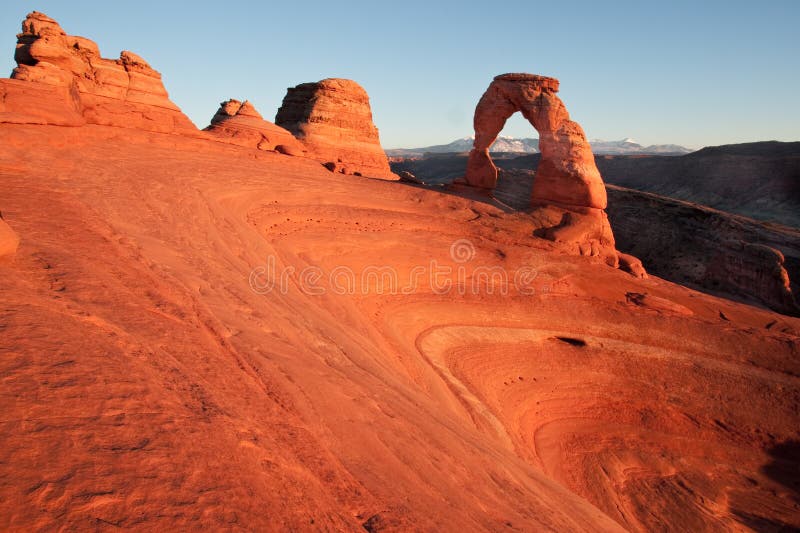 Delicate Arch Reflection Arches National Park Stock Photos - Free ...