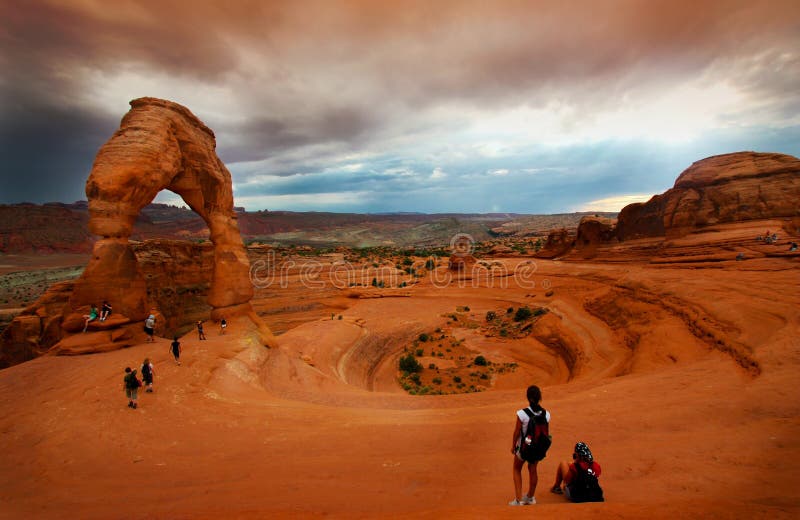 Delicate Arch stock photo. Image of arch, erode, monument - 20558184