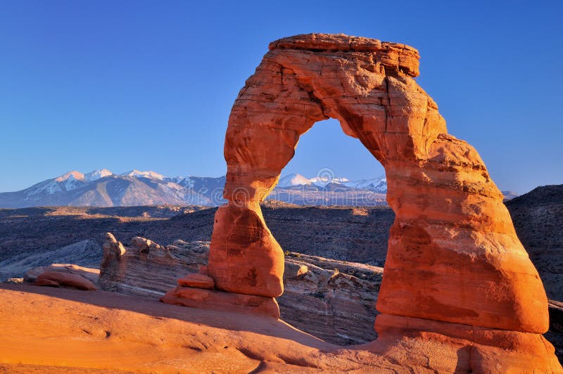 Delicate Arch, Arches National Park, Utah, USA Stock Image - Image of ...