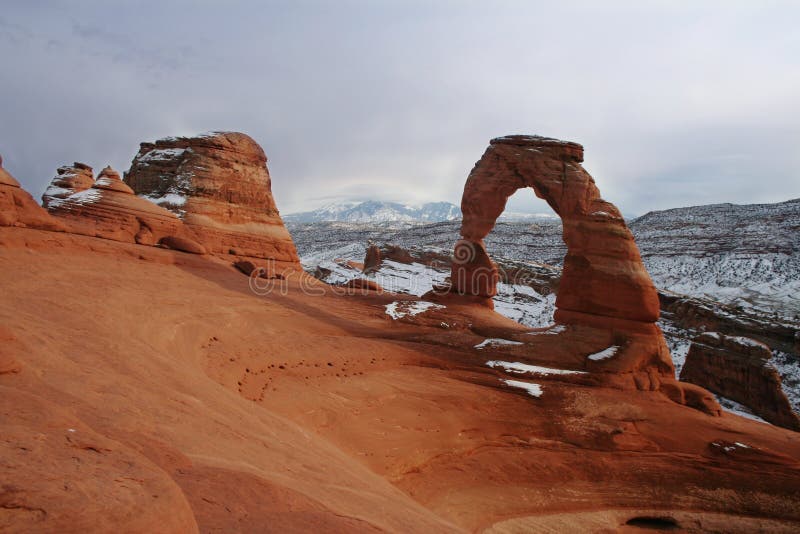 Delicate Arch in Arches National Park Stock Photo - Image of utah, moab ...