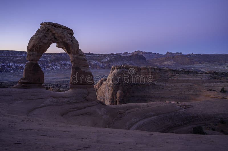 Delicate Arch at Arches National Park, Moab, Utah Stock Image - Image ...