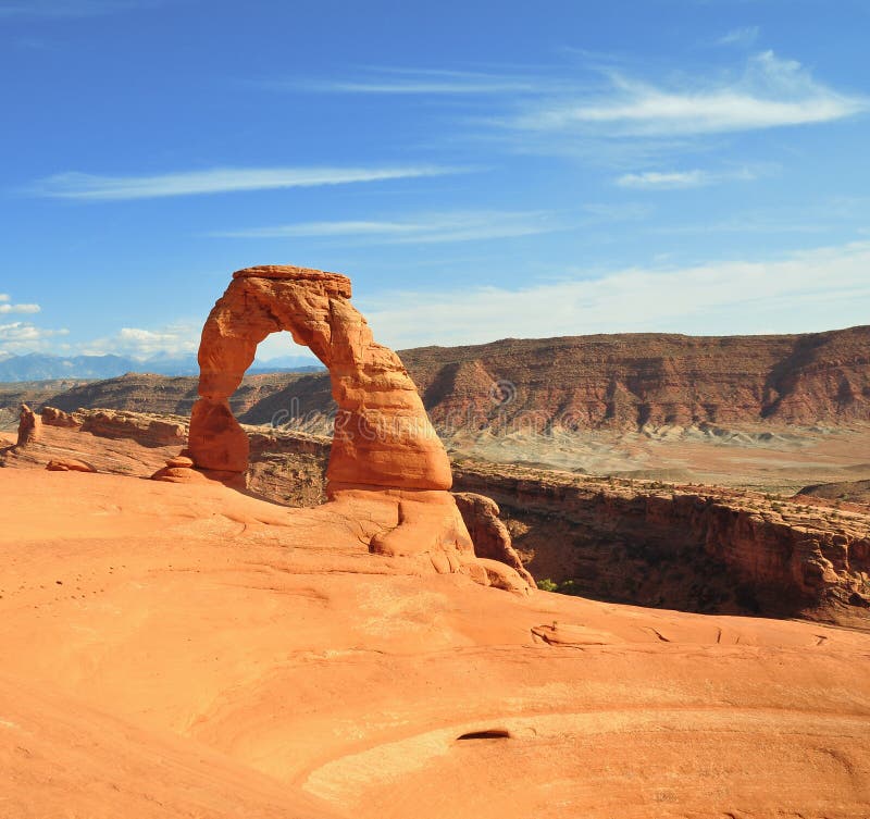 Rainbow Bridge Natural Arch, Lake Powell, Arizona Stock Photo - Image ...