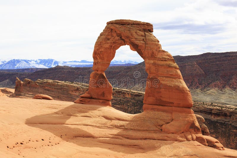 Delicate Arch at Arches National Park, Utah, Stock Photo - Image of ...