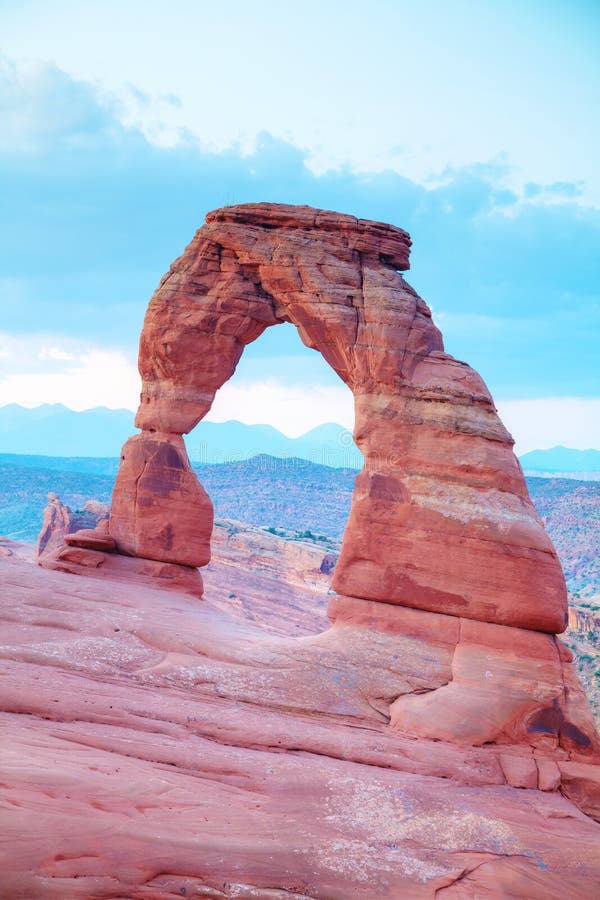 Delicate Arch at the Arches National Park Stock Photo - Image of travel ...