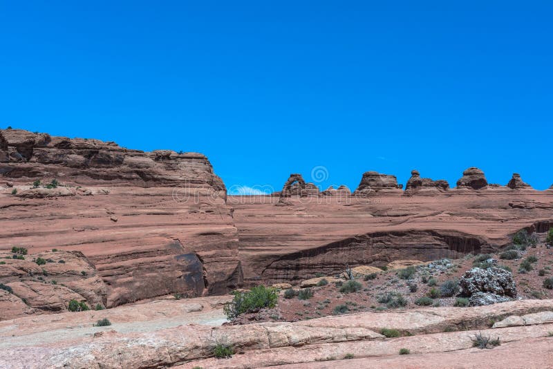 Delicate Arch in Arches National Park, Utah Stock Photo - Image of ...