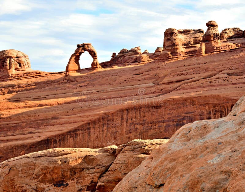 Delicate Arch, Upper View Point, Arches National Park, Utah. Stock ...
