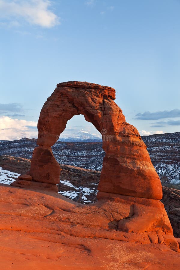 Arches National Park Delicate Arch in Utah USA Stock Image - Image of ...