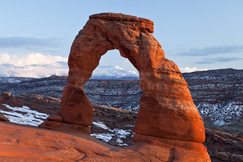 Arches National Park Delicate Arch in Utah USA Stock Photo - Image of ...