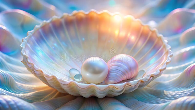 Delicate Background Resembling the Inside of a Seashell Stock Photo ...