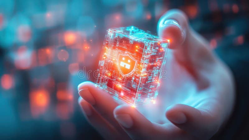 Delicate Balance, Person Holding Small Cube Study in Miniature Objects ...