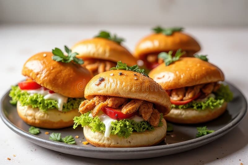 Delicate Bao Bun Display stock illustration. Illustration of ...