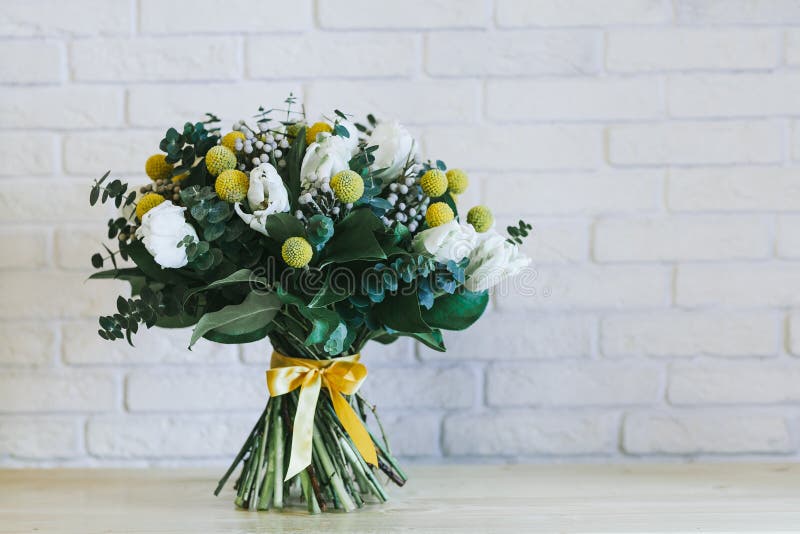 Delicate Beautiful Bouquet of Flowers Close Up Stock Photo - Image of ...