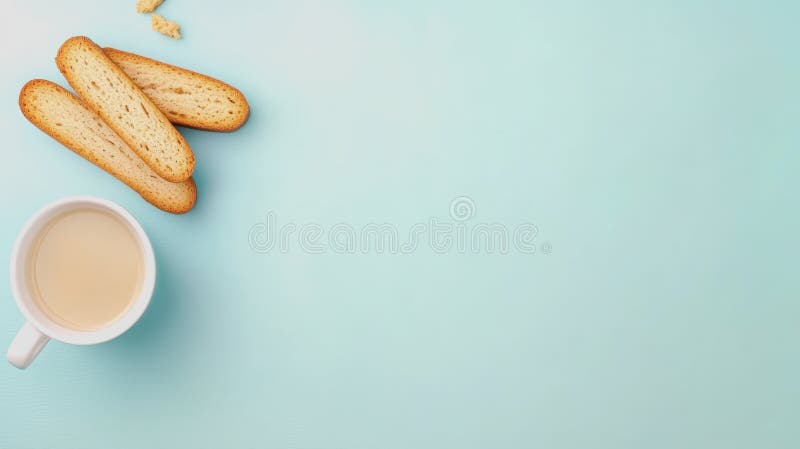 Delicate Biscotti on Soft Gradient Background Stock Image - Image of ...
