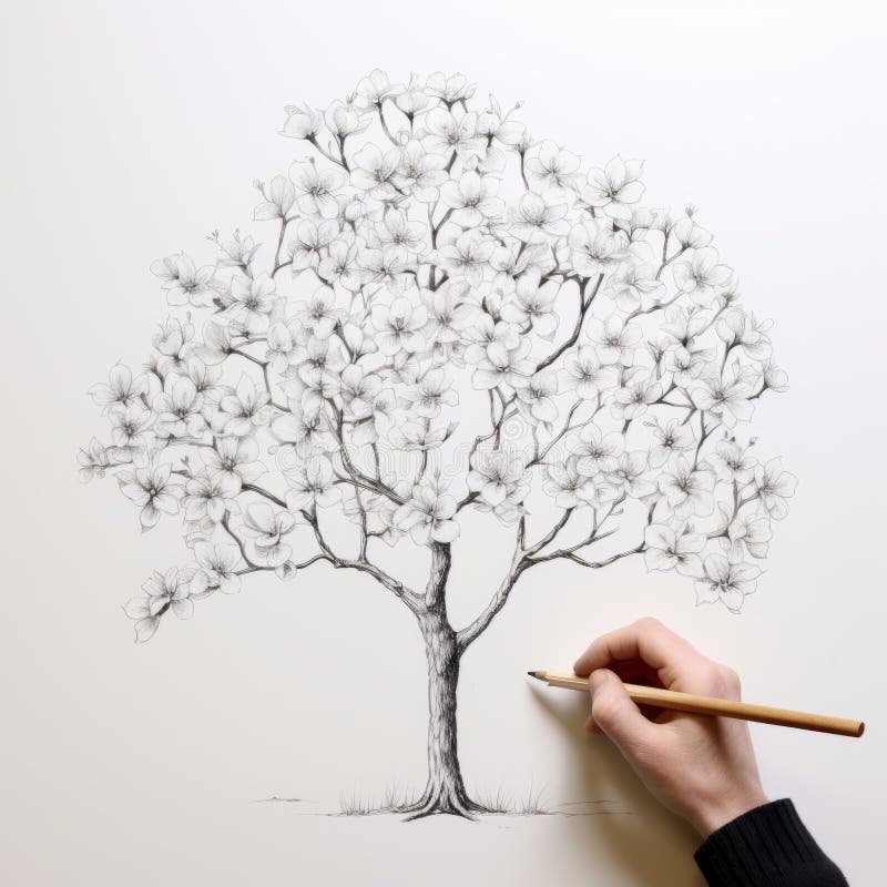 Easy Pencil Drawings Of Trees