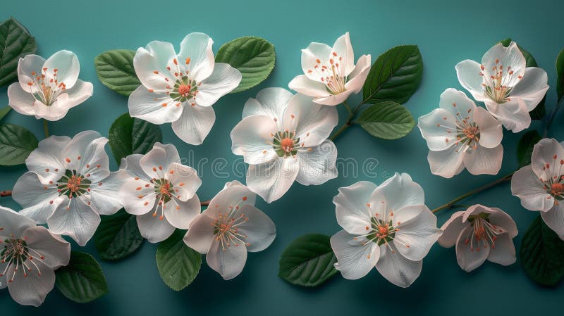 Delicate Blossom Flowers - Generative Ai Stock Illustration ...