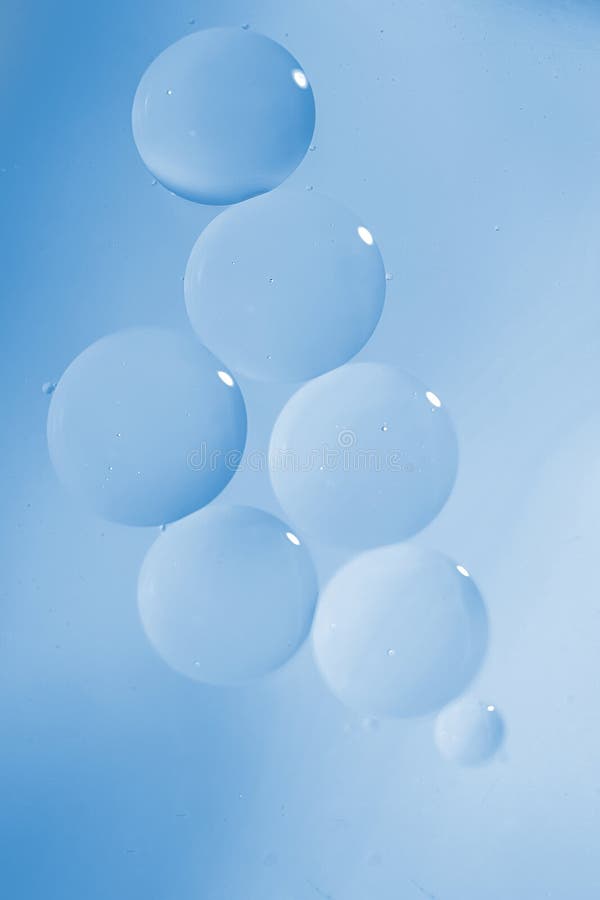 Delicate Soft Blue Abstract Background Numerous Air Bubbles Floating ...