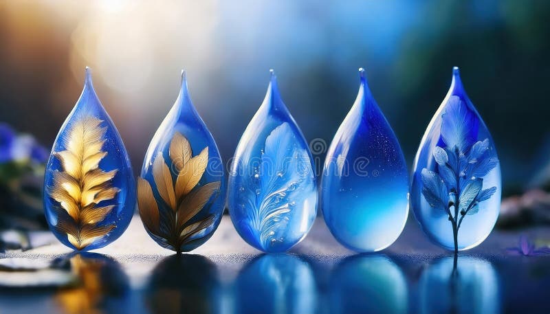 Exploring the Beauty of Five Elements Represented in Delicate Blue ...