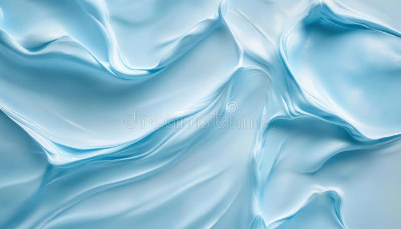 Soft Blue Fabric Draped Elegantly, Showcasing Folds and Textures in ...