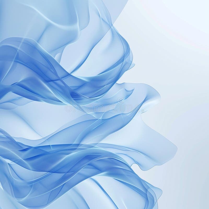 Soft Flowing Fabric Texture Gentle Blue Tones Smooth Patterns Stock ...