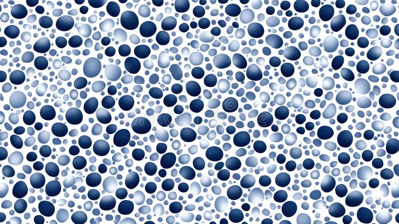Delicate Blue and White Bubbles Create Soothing Pattern, Evoking Sense ...