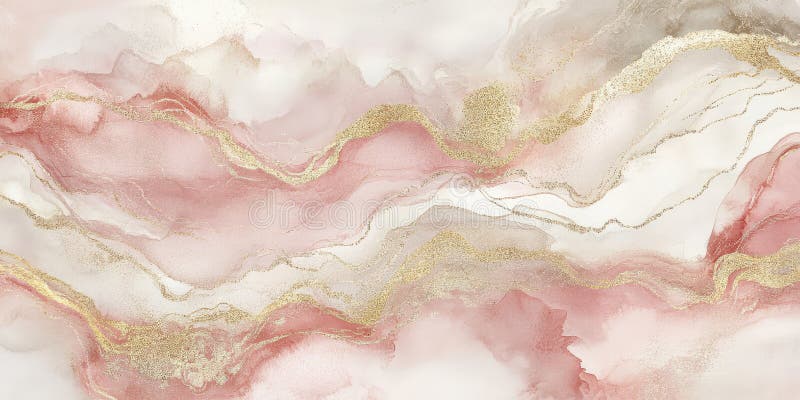 Delicate Blush Pink and Champagne Watercolor Texture with Soft ...