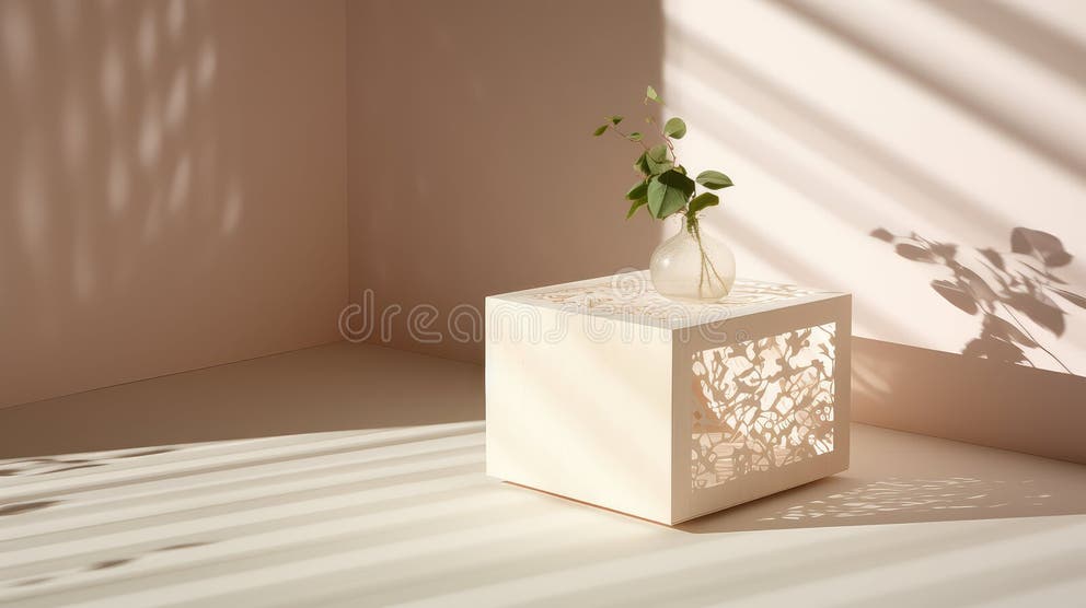 Delicate box shadow stock illustration. Illustration of elegant - 368533564