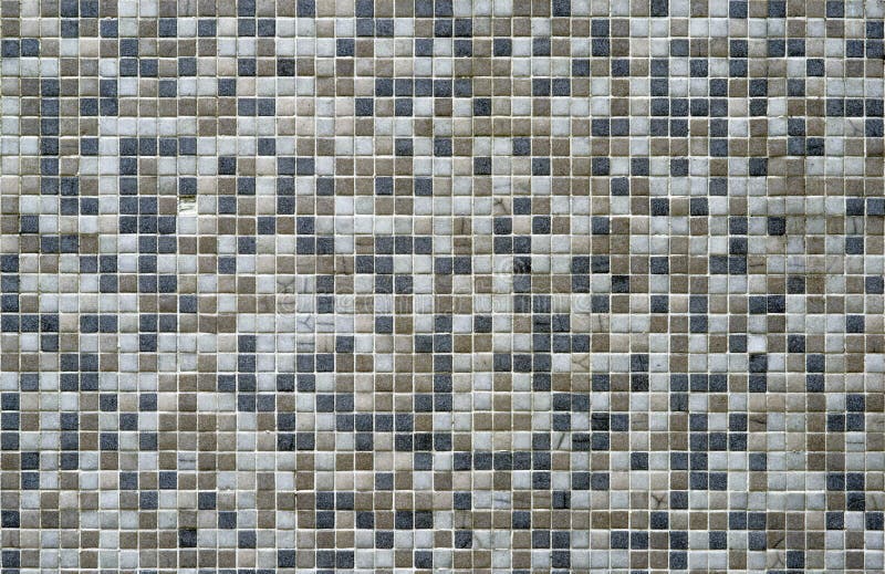 Delicate Color Brown Mosaic Tile Wall Texture Stock Photo - Image of ...