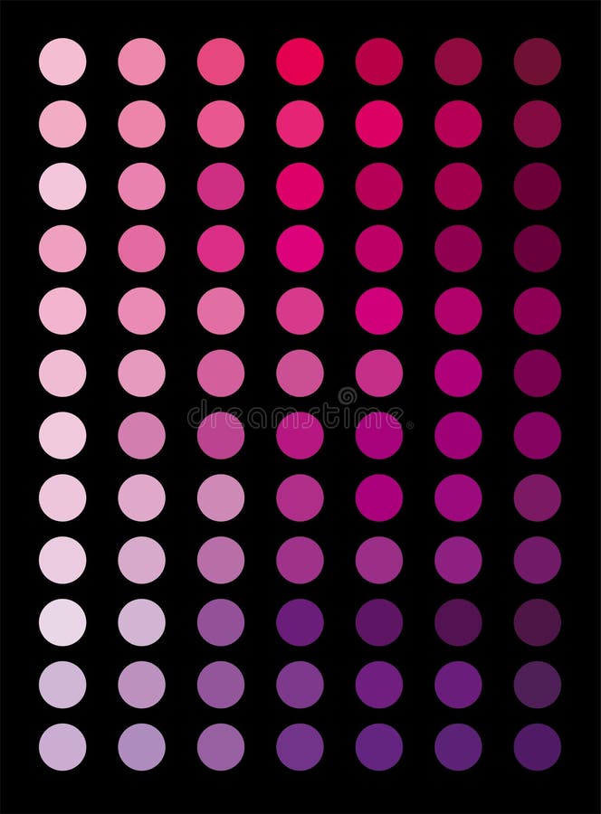 Delicate Pink-purple Color Palette Stock Vector - Illustration of ...