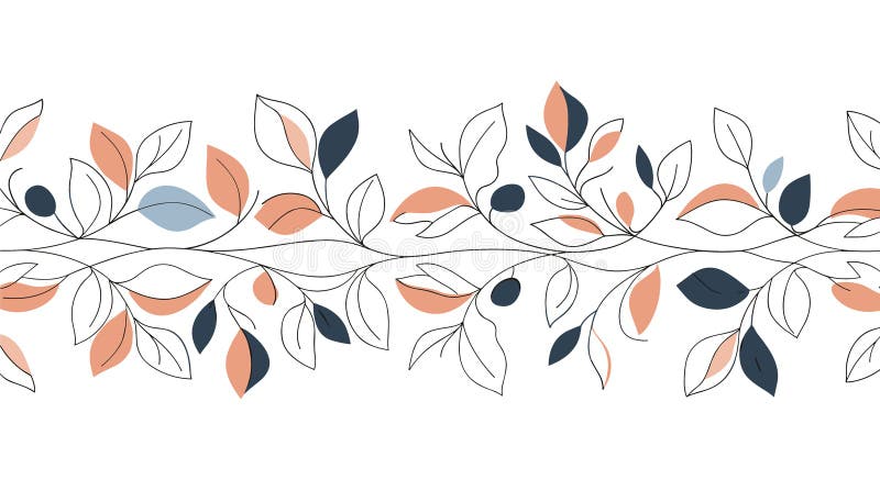 A Delicate and Colorful Floral Vector Border Design for Creative ...