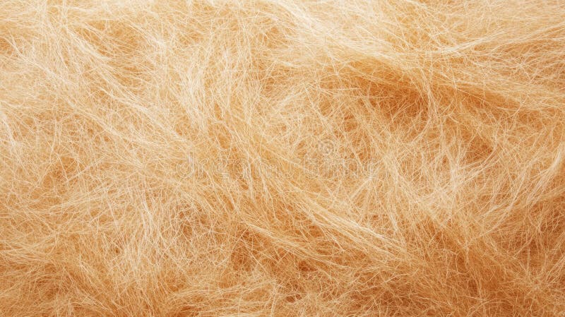 Delicate and Complex Fibrous Texture Showcases Soft Strands in Warm ...