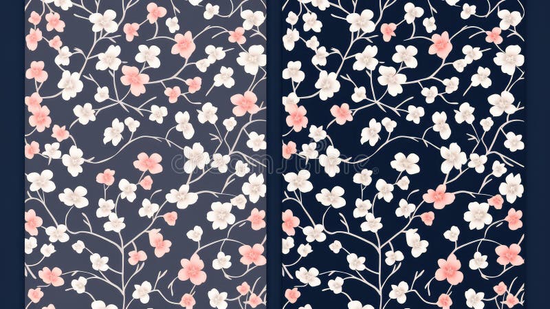 Delicate Composition Book Cover Seamless Pattern Stock Illustration - Illustration of decorative ...