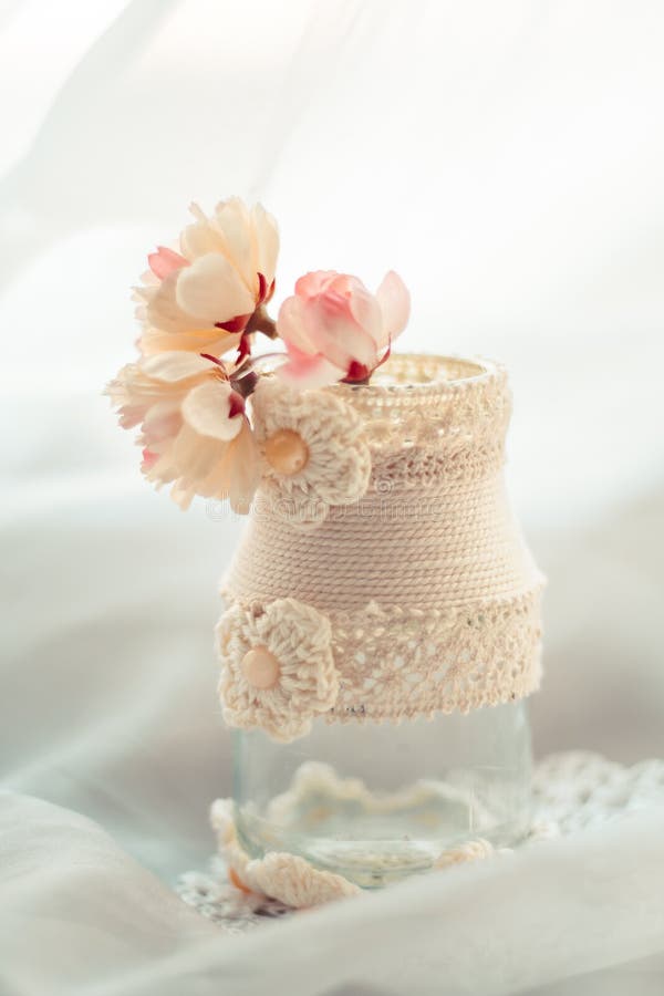 Delicate Composition with Flowers in a Vase Stock Image - Image of ...