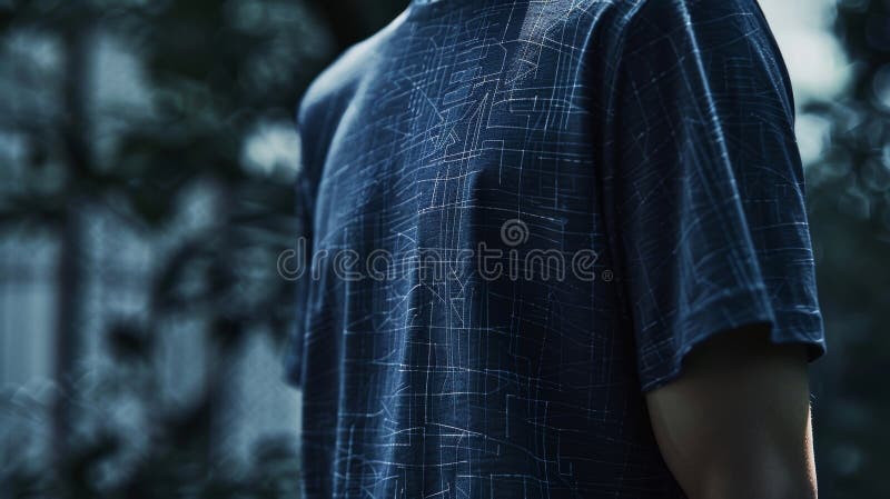 Delicate Crosshatching Lines Cover this Combed Cotton Tee Adding Depth ... Delicate Crosshatching Lines Cover this Combed Cotton Tee Adding Depth ...
