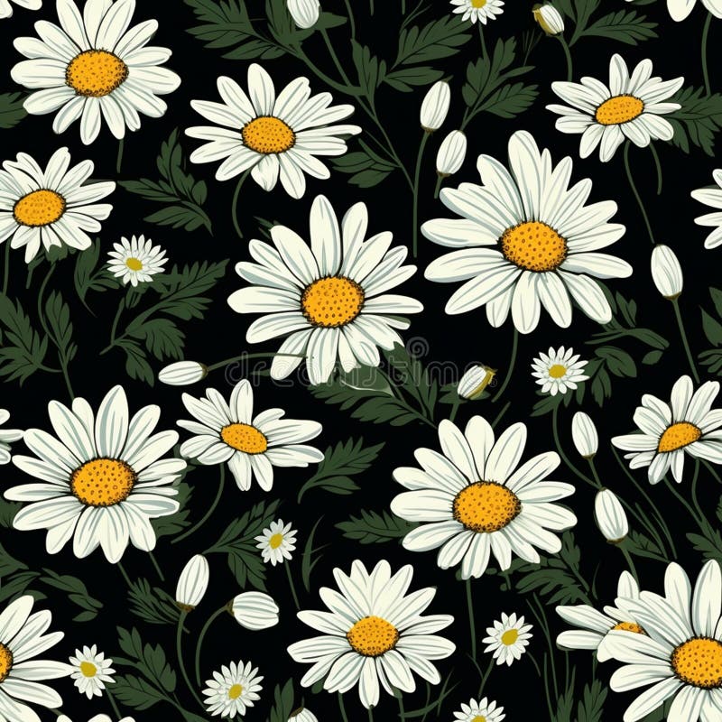 Delicate Daisy Motif for Minimalist Design Stock Illustration ...