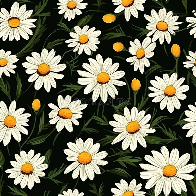 Delicate Daisy Motif for Minimalist Design Stock Illustration ...