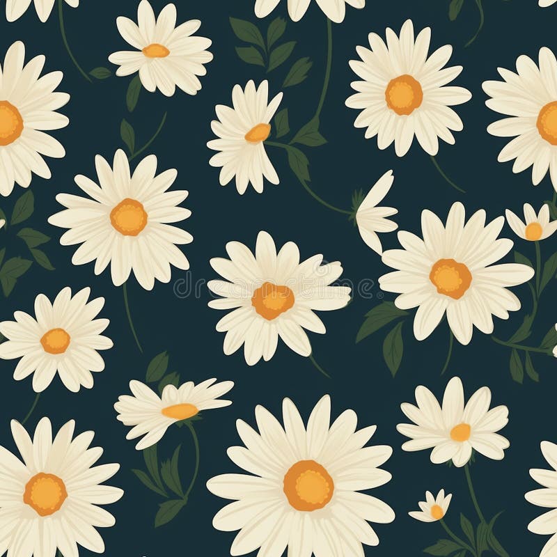 Delicate Daisy Motif for Minimalist Design Stock Illustration ...