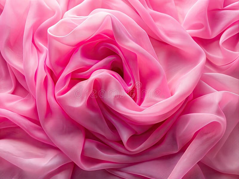 A Delicate Dance of Light Pink Chiffon an Abstract Background Designed ...