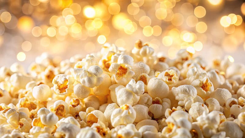 A Delicate Dance of Light and Shadow Long Exposure Popcorn Kernels on a ...